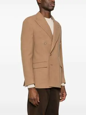Polo Ralph Lauren Logo-patch Double-breasted Sport Jacket - Brown