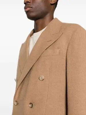 Polo Ralph Lauren Logo-patch Double-breasted Sport Jacket - Brown