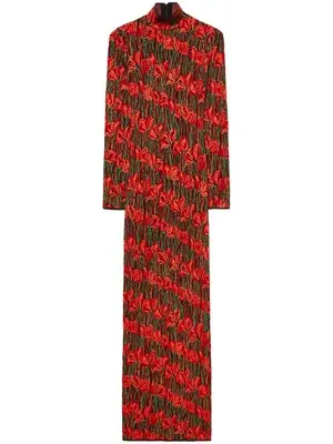 Emilio Pucci Floral Print Maxi Dress