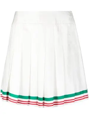 Casablanca Casa Way Silk Tennis Skirt