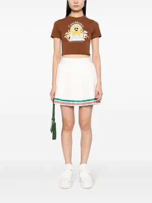 Casablanca Casa Way Silk Tennis Skirt