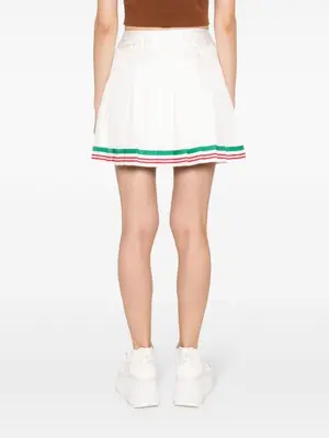 Casablanca Casa Way Silk Tennis Skirt