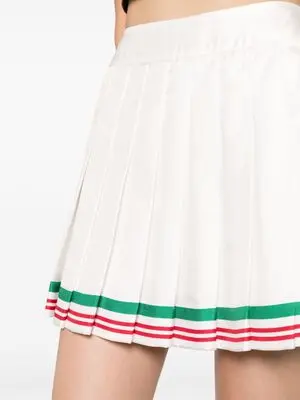 Casablanca Casa Way Silk Tennis Skirt