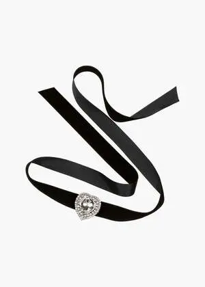 JENNIFER BEHR Cassidy Ribbon Tie - Crystal