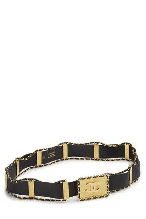 Chanel Leather 'cc' Buckle Belt 75