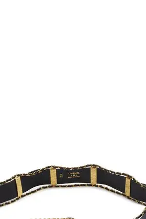 Chanel Leather 'cc' Buckle Belt 75