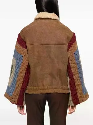 TU LIZÉ Tu Lize Patchwork Panelled Bomber Jacket