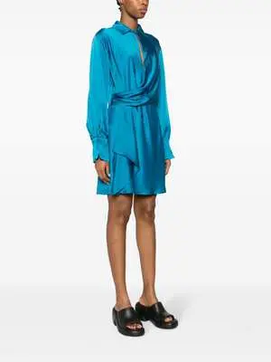 Simkhai Talid Draped Mini Dress - Blue