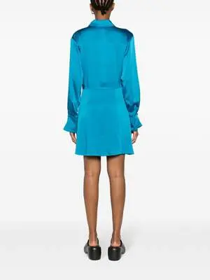 Simkhai Talid Draped Mini Dress - Blue