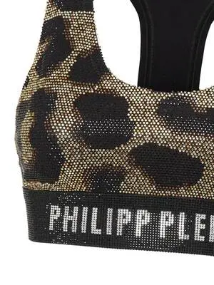 Philipp Plein Leopard-print Cropped Top