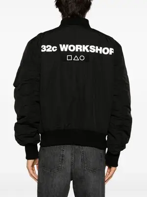 032C Logo-print Zip-up Bomber Jacket
