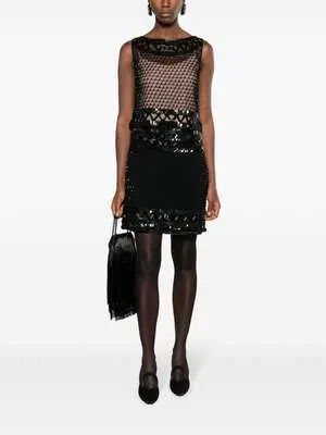 Alberta Ferretti Beaded Miniskirt