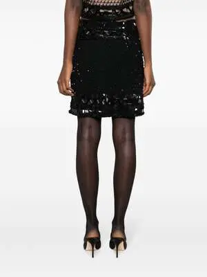 Alberta Ferretti Beaded Miniskirt