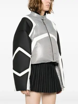 Khrisjoy Crop Biker Puffer Jacket