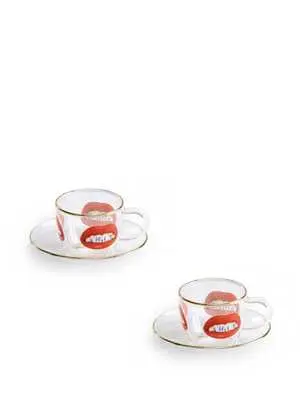 SELETTI Graphic-print Coffee Cups