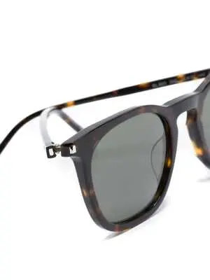 Saint Laurent Tortoiseshell Square Frame Sunglasses - Brown