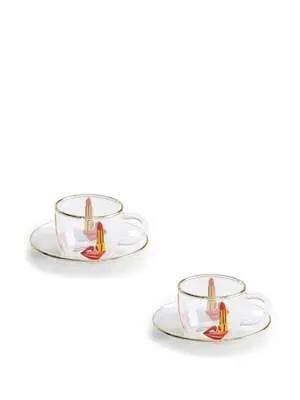 SELETTI Graphic-print Coffee Cups
