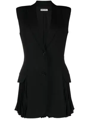 Simkhai Single-breasted Pleated Vest