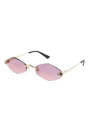 Cartier Panthère-embellishment Sunglasses