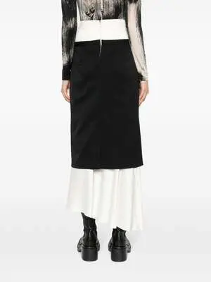 MAISON MARGIELA Layered Asymmetric Maxi Skirt