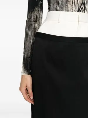 MAISON MARGIELA Layered Asymmetric Maxi Skirt