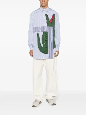 Comme Des Garçons X Lacoste Graphic-print Shirt - White
