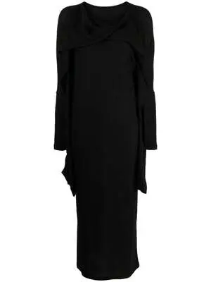 Yohji Yamamoto Round Neck Dresses
