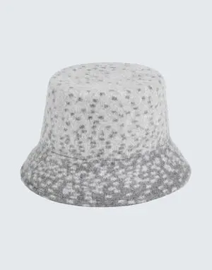 Borsalino Jacquard Wool Bucket Hat - Grey