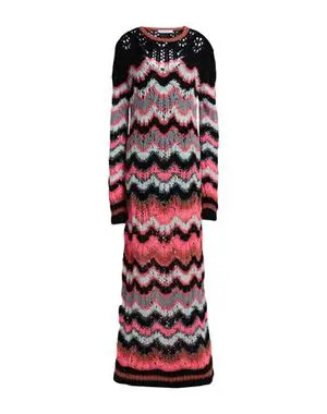 Philosophy Di Lorenzo Serafini Intarsia-knit Maxi Dress - Black