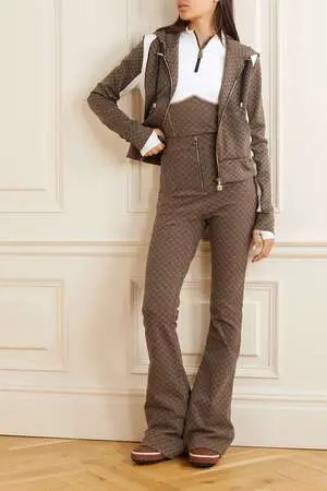 Balmain Printed Paneled Stretch Cotton-jersey Base Layer
