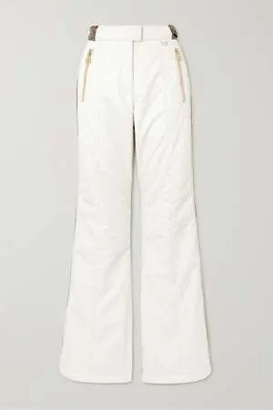 Balmain Canvas Jacquard-trimmed Flared Ski Pants