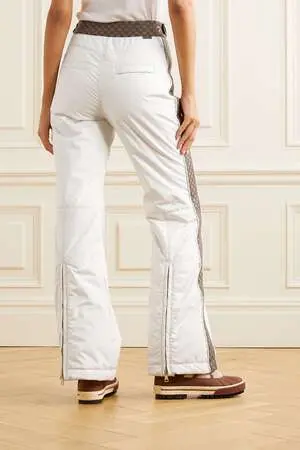 Balmain Canvas Jacquard-trimmed Flared Ski Pants