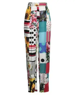 Dolce & Gabbana Floral-print Silk-blend Trousers