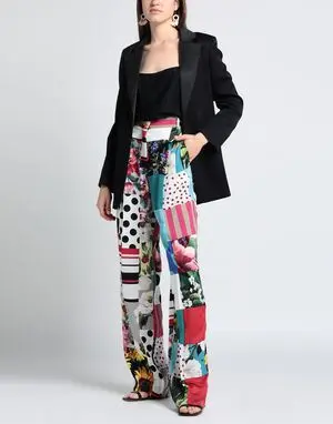 Dolce & Gabbana Floral-print Silk-blend Trousers