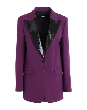 Karl Lagerfeld Single-breasted Blazer With Sequins