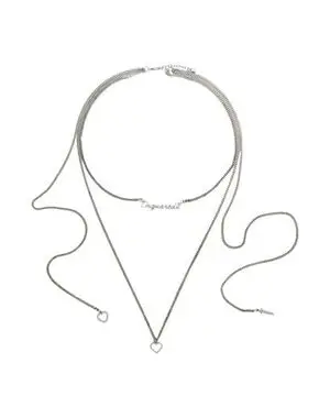 Dsquared2 Crystal Embellished Necklace - Silver