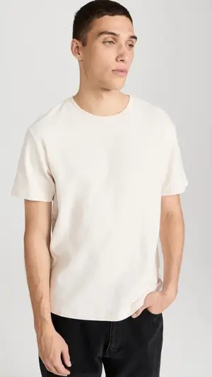 FRAME Duo Fold Tee - White Sand