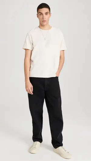 FRAME Duo Fold Tee - White Sand