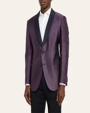 Giorgio Armani Jacquard Shawl Blazer