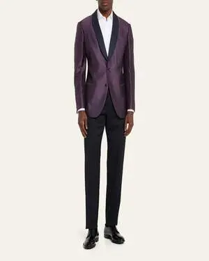 Giorgio Armani Jacquard Shawl Blazer