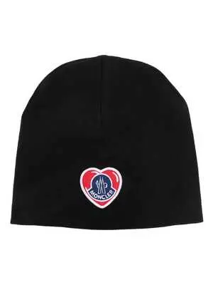 Moncler Logo-patch Beanie - Black