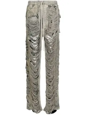 Rick Owens Distressed Wide-leg Trousers