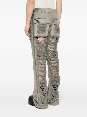 Rick Owens Distressed Wide-leg Trousers