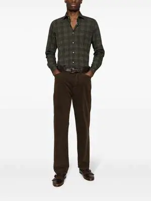 TINTORIA MATTEI 954 Geometric-print Cotton Shirt