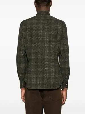 TINTORIA MATTEI 954 Geometric-print Cotton Shirt
