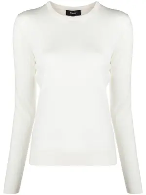 Theory Long-sleeve Wool Jumper