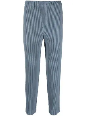Issey Miyake Kersey Pleats Trousers - Blue