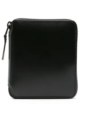 Comme Des Garçons Zipped Leather Wallet - Black