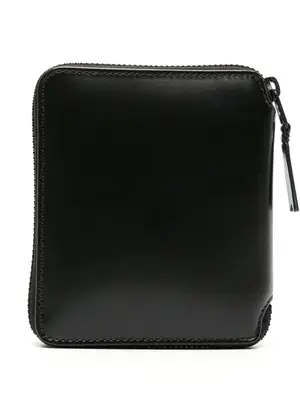Comme Des Garçons Zipped Leather Wallet - Black