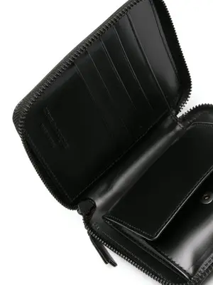 Comme Des Garçons Zipped Leather Wallet - Black